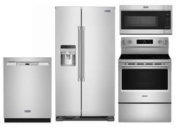 Maytag® 4-Piece Fingerprint Resistant Stainless Steel Kitchen Suite ...