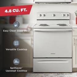 Amana® 30" 4.8 cu.ft. White Electric Range at Menards®