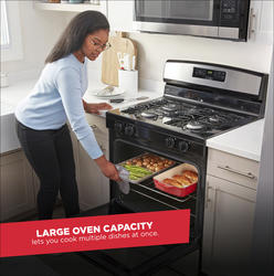 Amana® 30" 5.1 cu. ft. Black Gas Range at Menards®