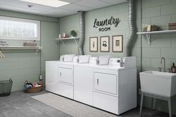 Whirlpool® 7.4 cu. ft. White Factory Installed Coin Drop & Coin Box ...