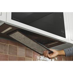 KitchenAid® 1.1 cu.ft. White Over-the-Range Flush Mount Built-In ...