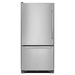 KitchenAid® 22 cu. ft. Stainless Steel Bottom-Freezer Refrigerator at ...