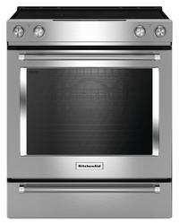 KitchenAid® 30" 7.1 cu.ft. Stainless Steel Electric Range with ...