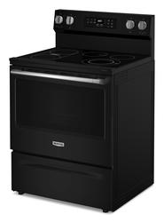 Maytag® 30" 5.3 cu.ft. Black Electric Range with Convection and Air Fry ...