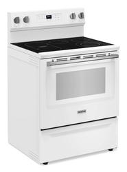 Maytag® 30" 5.3 cu.ft. White Electric Range with Convection and Air Fry ...