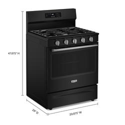 Maytag® 30" 5.0 cu.ft. Black Gas Range at Menards®
