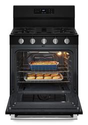 Maytag® 30" 5.0 cu.ft. Black Gas Range with Convection and Air Fry at ...