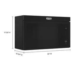 Maytag® 1.1 cu.ft. Black Over-the-Range Flush Mount Built-In Microwave at Menards®