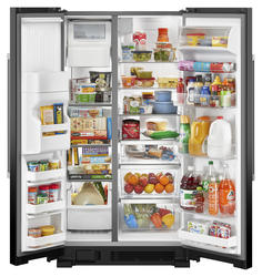 Maytag® 25 cu.ft. Black Side-by-Side Refrigerator at Menards®