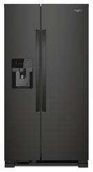 Whirlpool® 21.4 cu. ft. Black Side-by-Side Refrigerator at Menards®
