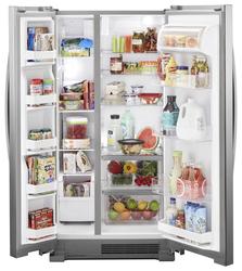 Whirlpool® 21.7 cu. ft. Stainless Steel Side-by-Side Refrigerator at ...