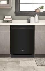 Whirlpool® 24" 3-Cycle Black Built-In Dishwasher at Menards®