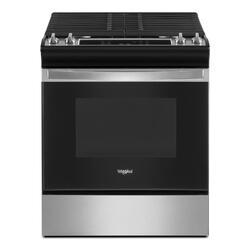 Whirlpool 30 5.0 cu.ft. Stainless Steel Slide In Gas Range at Menards
