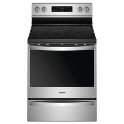 Whirlpool® 30" 6.4 cu.ft. Fingerprint Resistant Stainless Steel ...