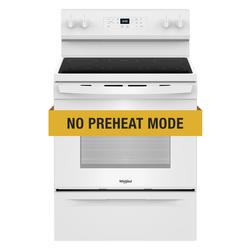 Whirlpool® 30" 5.3 cu. ft. White Electric Freestanding Range with 5 ...
