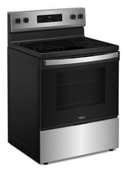 Whirlpool® 30" 5.3 cu.ft. Stainless Steel Electric Freestanding Range ...