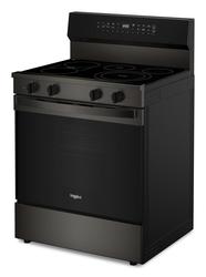 Whirlpool® 30" 5.3 cu. ft. Black Stainless Electric Range with High ...