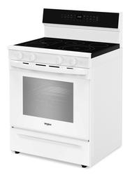 Whirlpool® 30" 5.3 cu. ft. White Electric Range with High Speed Preheat ...
