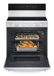 Whirlpool® 30" 5.3 cu. ft. White Electric Range with High Speed Preheat ...