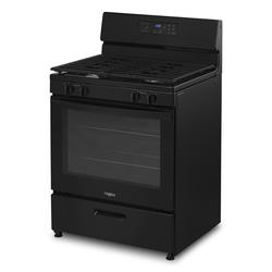 Whirlpool® 30" 5.1 cu. ft. Black Gas Range at Menards®