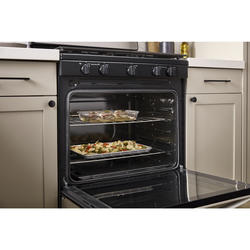 Whirlpool® 30" 5.1 cu. ft. Black Gas Range at Menards®
