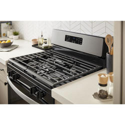 Whirlpool® 30" 5.1 cu. ft. Stainless Steel Gas Range at Menards®