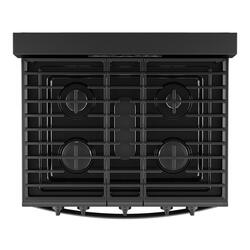 Whirlpool® 30" 5.0 cu.ft. Black Gas Range with Convection and Air Fry ...