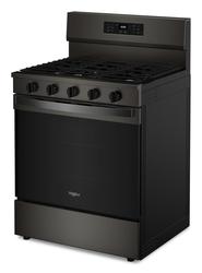 Whirlpool® 30" 5.0 cu. ft. Fingerprint Resistant Black Stainless Steel ...