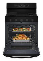 Whirlpool® 30" 5.0 cu. ft. Black Freestanding Gas Range with High Speed ...