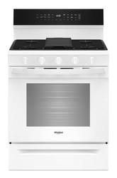 Whirlpool® 30" 5.0 cu. ft. White Freestanding Gas Range with High Speed ...