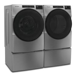 Whirlpool® 4.5 cu.ft. Chrome Shadow Front Load Washer with Quick Wash ...