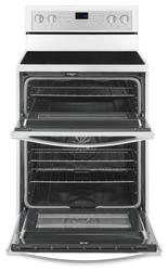 Whirlpool® 30" 6.7 cu.ft. White Ice Double-Oven Electric Range with ...