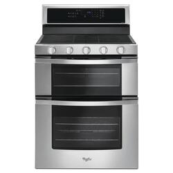 Whirlpool® 30" 6.0 cu.ft. Stainless Steel Double-Oven Gas Convection ...