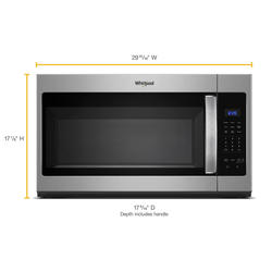 Whirlpool® 1.7 cu.ft. Fingerprint Resistant Stainless Steel Over-the ...