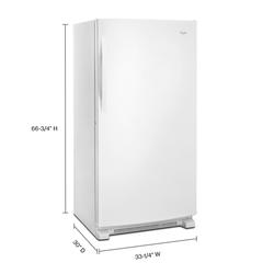 Whirlpool® 16 cu.ft. White Automatic Defrost Upright Freezer at Menards®