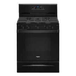 Whirlpool® 30" 5.0 cu.ft. Black Gas Range at Menards®