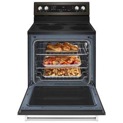 KitchenAid® 30" 6.4 cu.ft. Black Stainless Steel Electric Range with ...