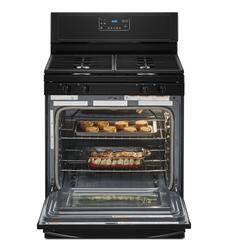 Whirlpool® 30" 5.0 cu.ft. Black Gas Range at Menards®