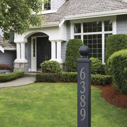 Whitehall DeSign-it® 4-3/4" Elite Silver Address Number 4 at Menards®