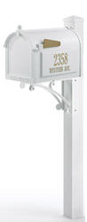 Whitehall Superior Streetside White Mailbox and Post Cover Kit at Menards®