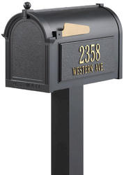Whitehall Premium Streetside Black Mailbox and Post Combo at Menards®