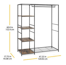 Whitmor® Freestanding Clothing Rack with 4 Shelves at Menards®
