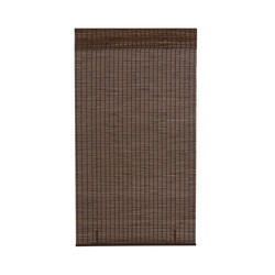 HOMEbasics® Cordless Pecan Light Filtering Bamboo Roman Shades - 23" W ...