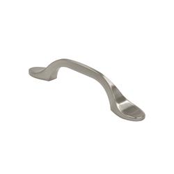 Mastercraft™ Satin Nickel 3" (76mm) Center-to-Center Spoon Cabinet Pull ...