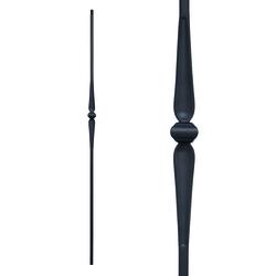 Mastercraft® Black Wrought Iron 1/2" x 1-7/16" x 44" Spoon Stair ...