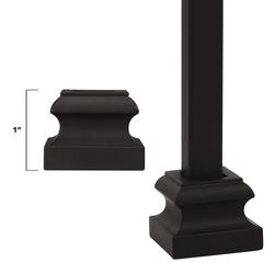 Mastercraft® Satin Black Metal 1-1/16" x 1-3/8" x 1-3/8" Stair Baluster ...