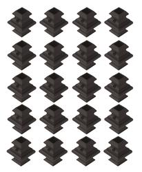 Mastercraft® Black Wrought Iron 1-3/8" x 1-3/8" x 2" Decorative Stair ...