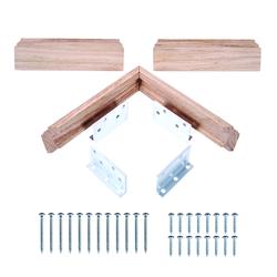 Mastercraft® Unfinished Red Oak 5-1/2" Stair Newel Attachment Kit - 4 ...