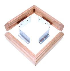 Mastercraft® Unfinished Red Oak 5-1/2" Stair Newel Attachment Kit - 4 ...