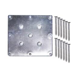Mastercraft® Metal Newel Mounting Plate with Screw Pack at Menards®